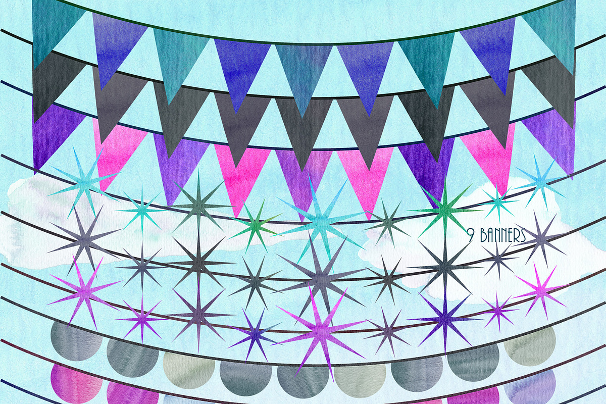 Big Watercolor Fun Graphics Bundle, an Object Illustration by ...