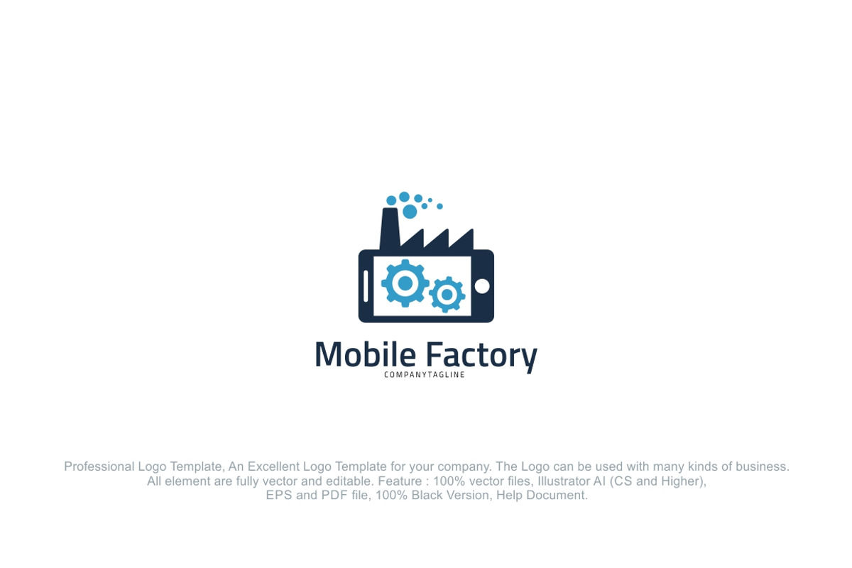 Mobile Phone Factory Logo Template, a Branding & Logo Template by ...