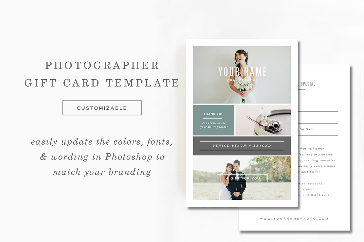 Photography Gift Card Template, a Card Template by roselindoco