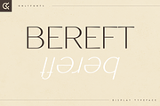 Bereft - Display Typeface