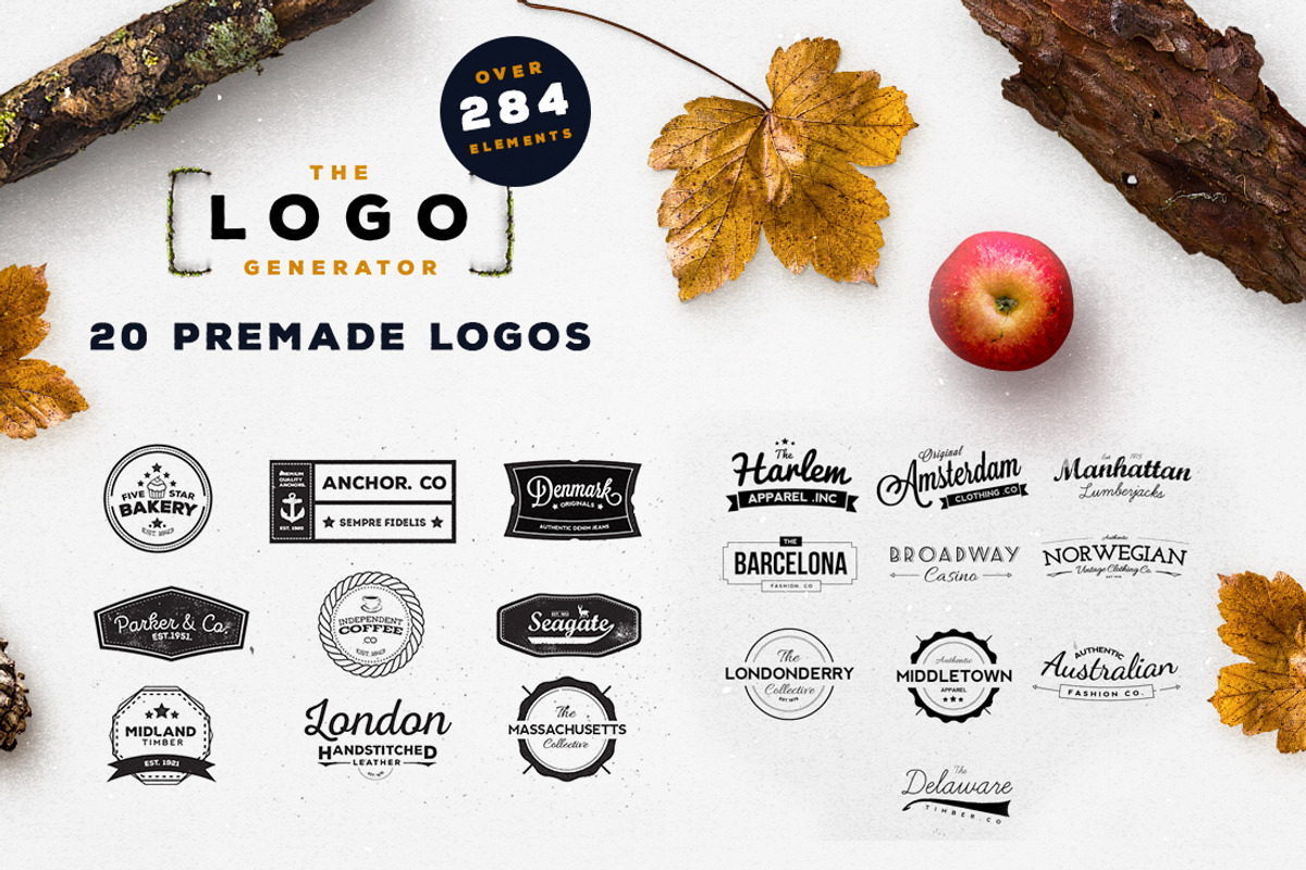 The Logo Generator, a Branding & Logo Template by Layerform Design Co.