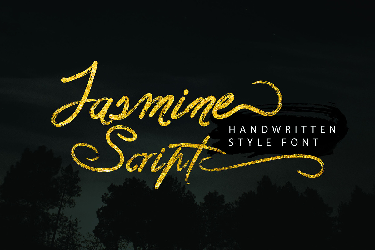 Jasmine Script Font, a Script Font by alphadesign | Creative Market