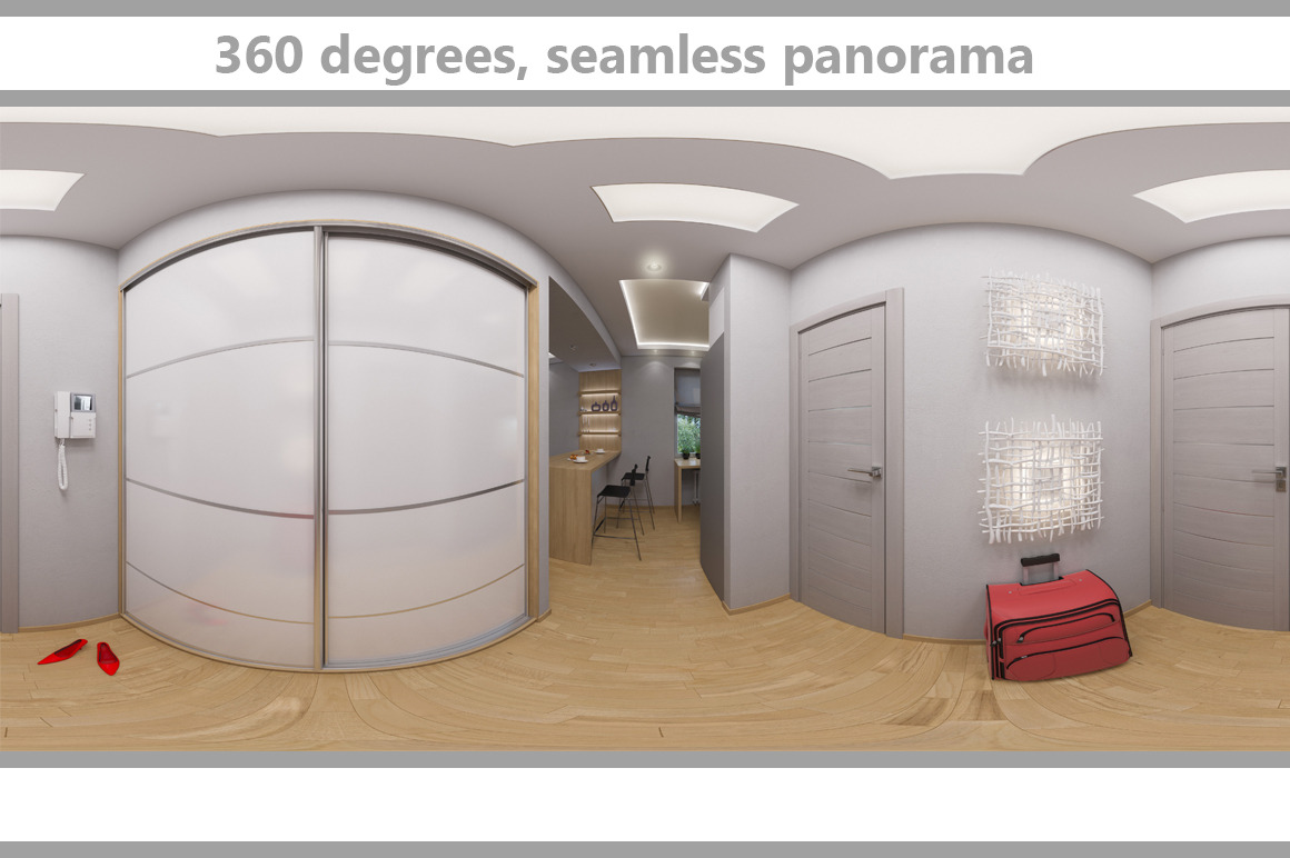 360 seamless panorama hallway, a Decorative Illustration by RichmanStudio