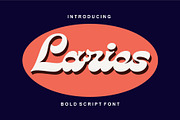 Laries Bold Script Font, a Script Font by ngene