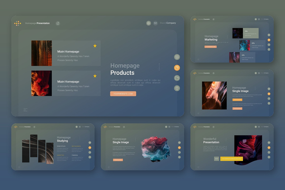 Homepage Powerpoint, a Presentation Template by NecrolitSlide
