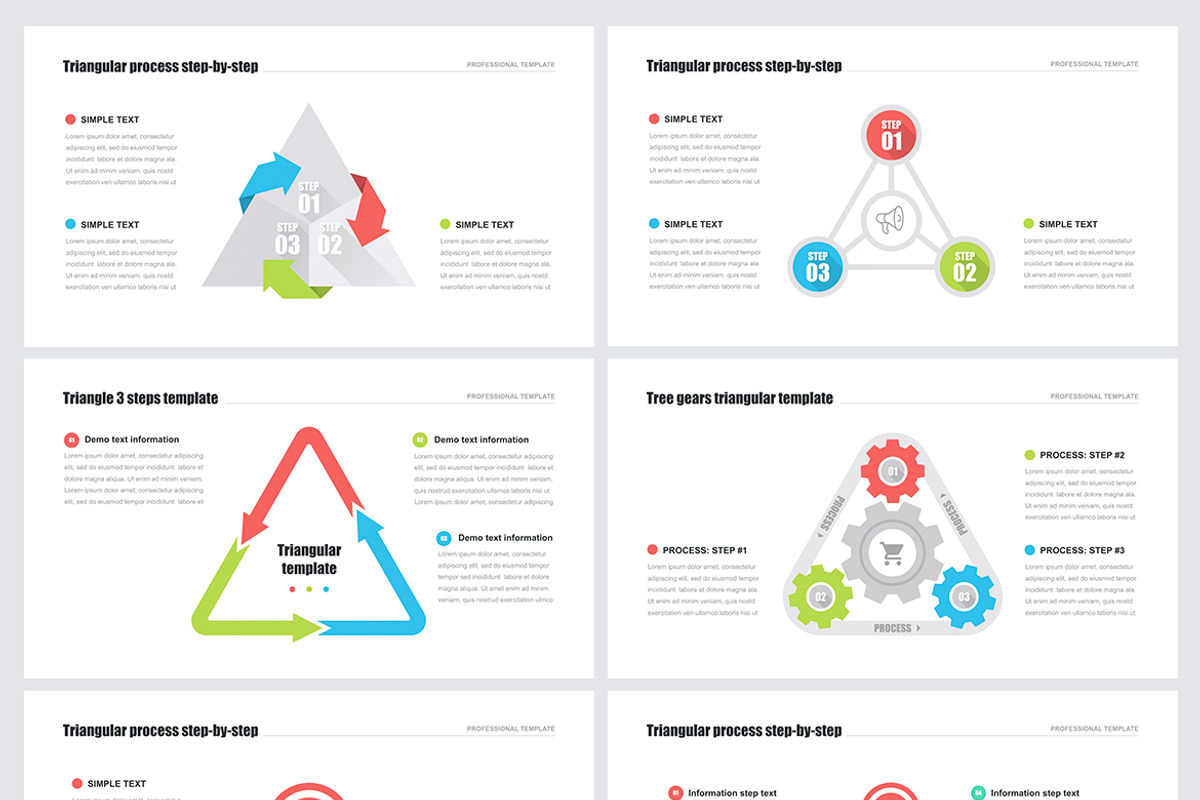Triangle Google Slides templates, a Presentation Template by HiSlide.io