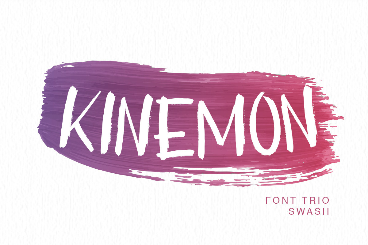 Sale 40% OFF - Kinemon Font Trio, a Script Font by Factory738 Studio