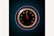 Car Tachometer Illustration, a Technology Illustration by Anna's Shop