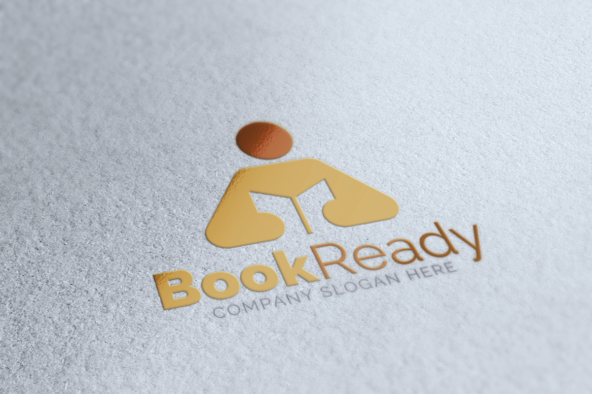 Book Ready Logo, a Branding & Logo Template by essegraphic