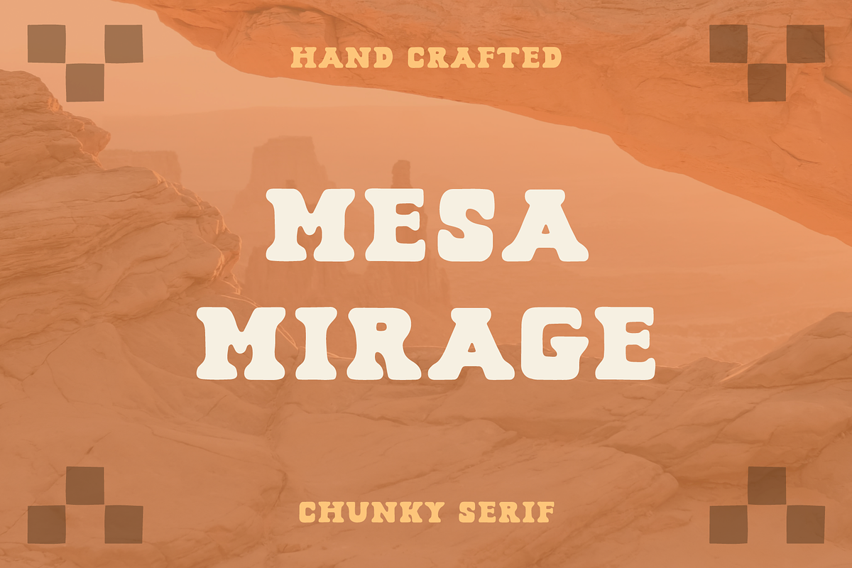 MESA MIRAGE by Meg Tay Creative, a Slab Serif Font by Meg Tay Creative