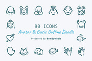 Avatar & Basic Outline Doodle | Icons ~ Creative Market