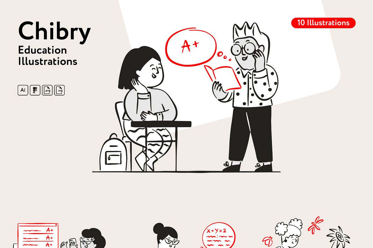 Chibry Education Illustrations