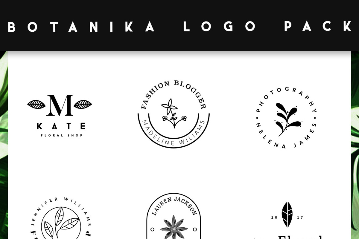 BOTANIKA Logo Maker, a Branding & Logo Template by GraphicDash