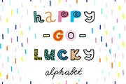 Happy-go-Lucky | Alphabet, a Font by Daria Miazhevich