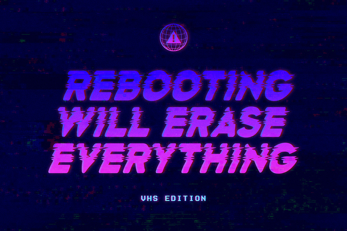 No Signal Font, a Font by Darumo Shop