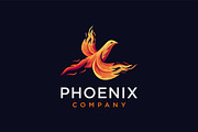 Modern flame flying phoenix logo, a Branding & Logo Template by DOMHOUZE