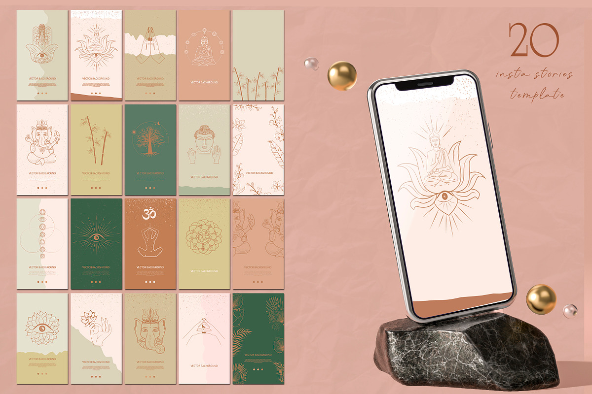 Zen Collection, a Decorative Illustration by Mio Buono