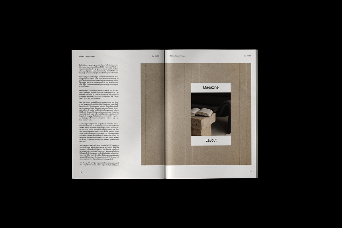Minimalist Editorial Magazine Layout