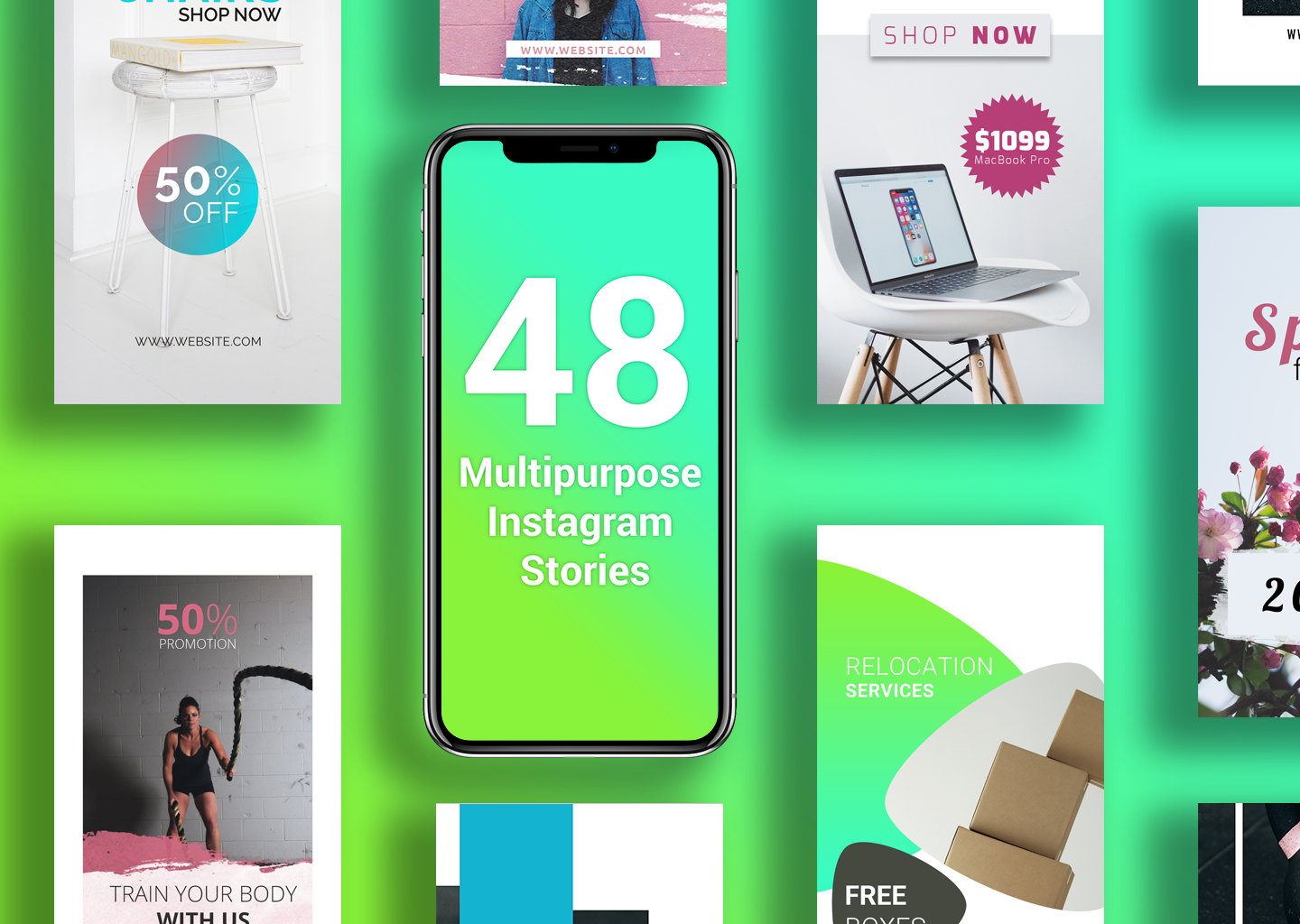 48 Multi Purpose Instagram Stories, a Social Media Template by UNIK Agency