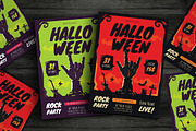 Halloween Rock Party Flyer, a Flyer Template by VectorVactory