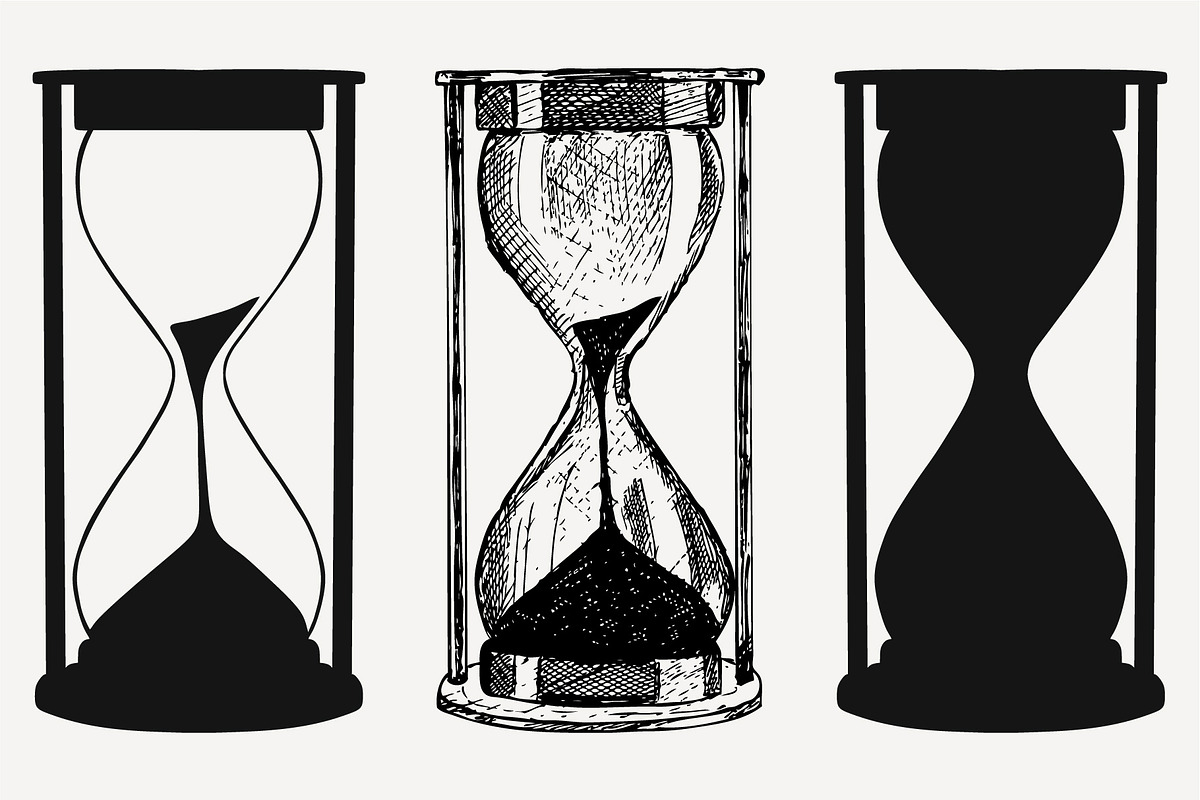 hourglass vector SVG DXF PNG DXF, an Outline Icon by FileVectorSVG