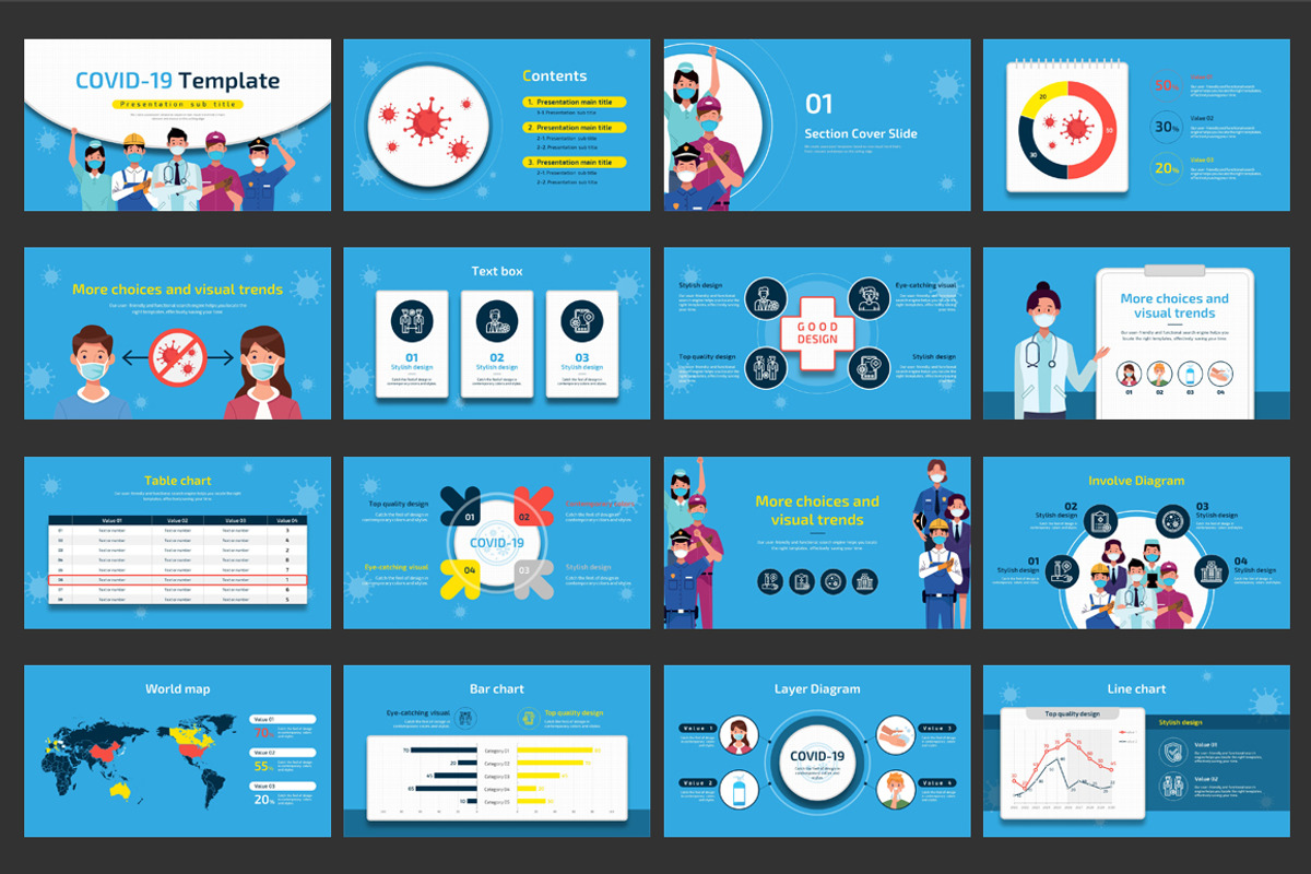 COVID-19 Template, a Presentation Template by GoodPello