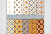 10 Elegant vector seamless patterns, a Pattern Graphic by leezarius
