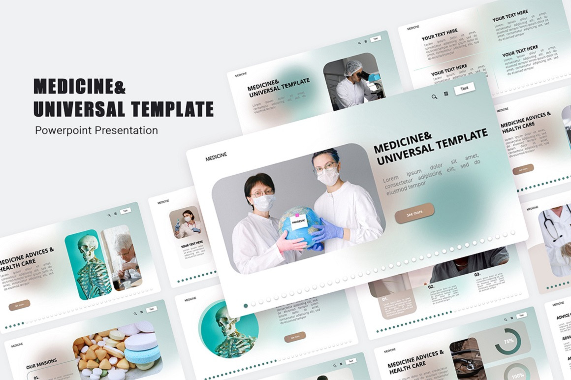 Medical Pitch Deck PowerPoint, a Presentation Template by alexdndz
