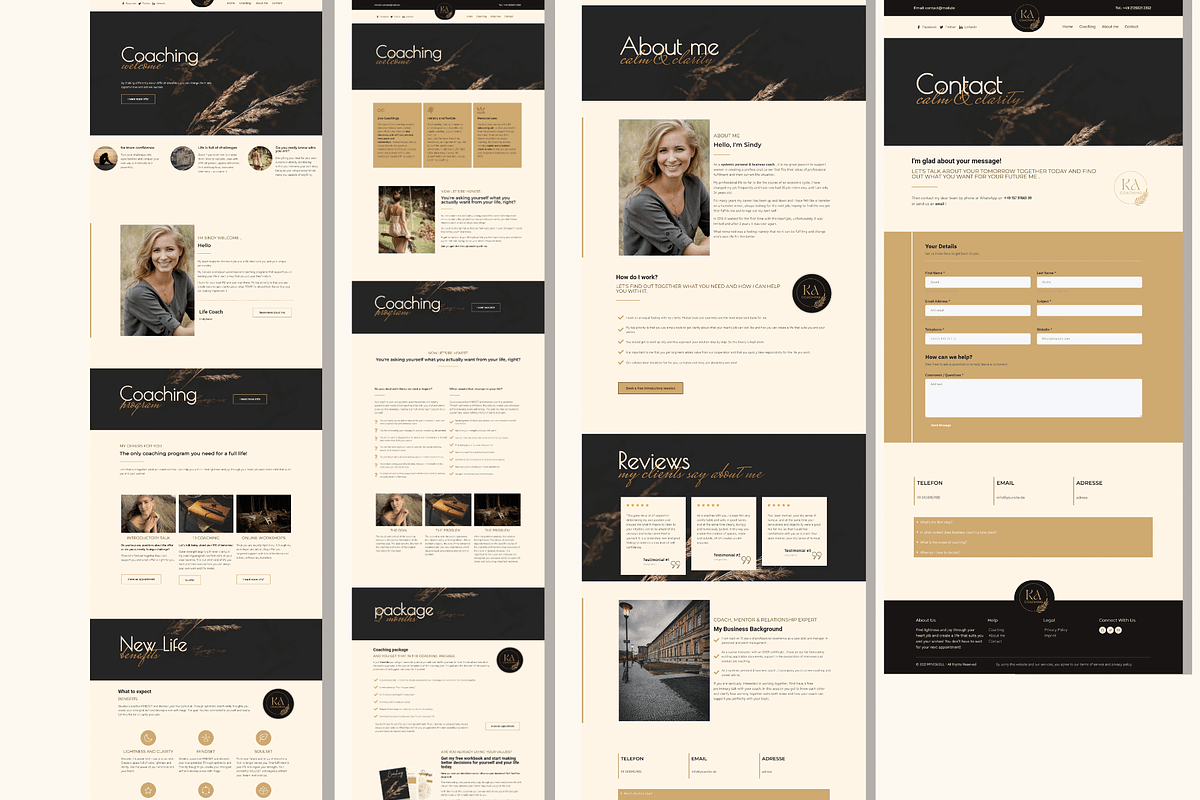 Wordpress theme coach luxury elegant, a WordPress Template by myvisuell ...