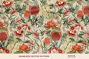 Red flowers seamless vector #1, a Pattern Graphic by PatternsBlooming
