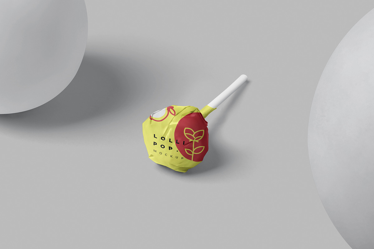 Lollipop Wrapper Mockups, a Product Mockup by DesignNeutrons