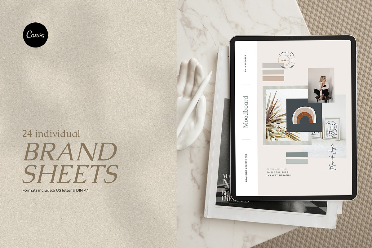Brand Sheets Collection for Canva, a Brochure Template by Imagination Area