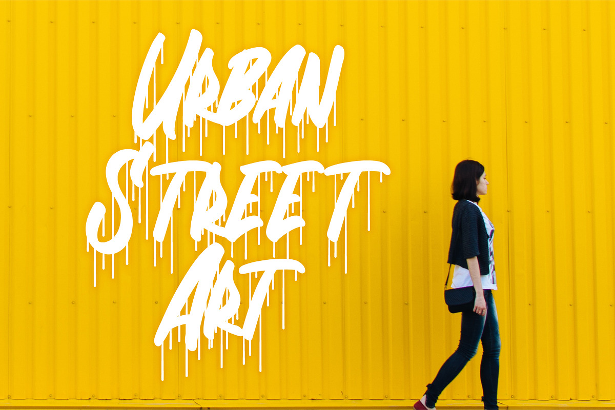 Dripping Drops - Graffiti Font, a Font by Prioritype Co