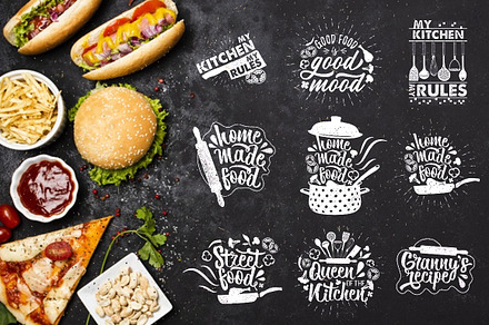 Hand Lettering Food Quotes, a Decorative Illustration by Moloko88