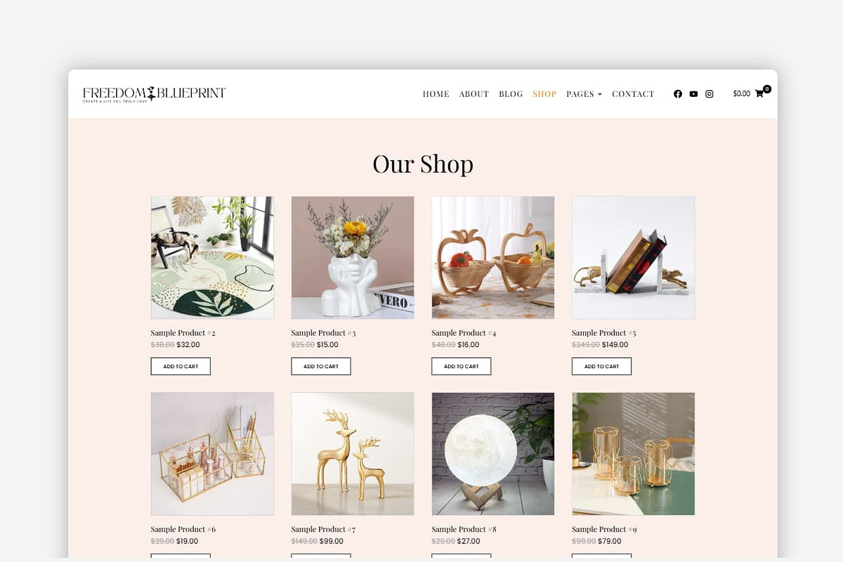 Freedom Blueprint – WP Blog Theme, a WordPress Template by Your Theme Shop