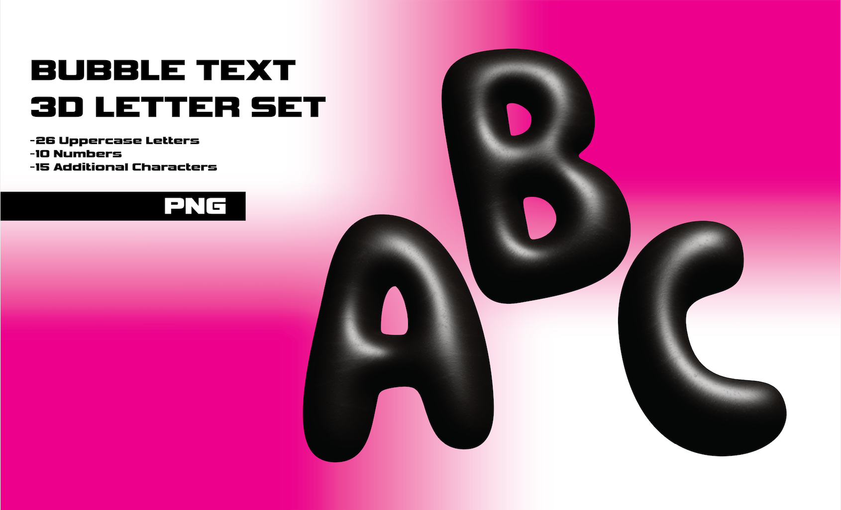 Y2K Bubble Letter Set, an Object Graphic by briannaellin