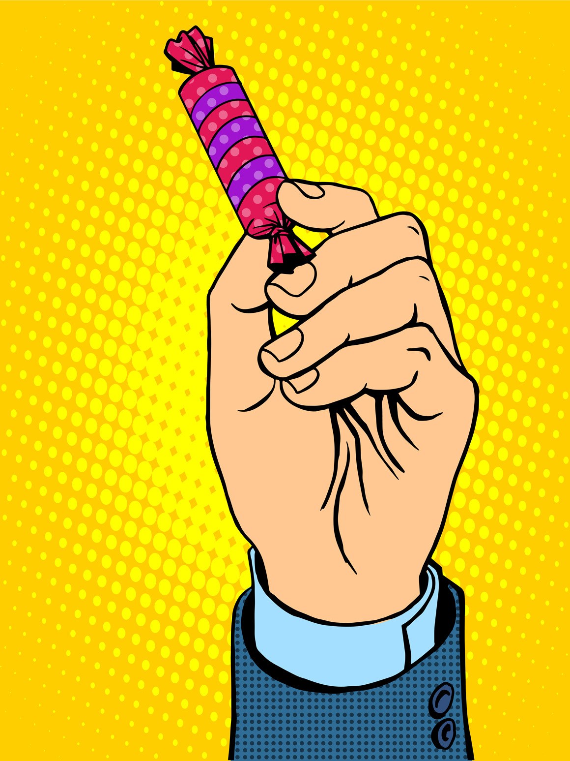 Candy in hand, a Food Illustration by studiostoks