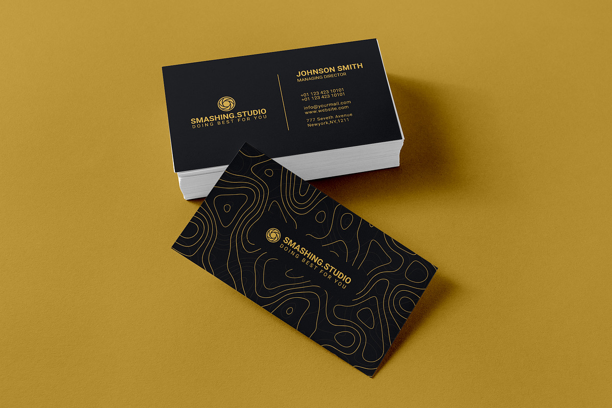 Creative Agency Business Card, a Business Card Template by Smashing_Studio