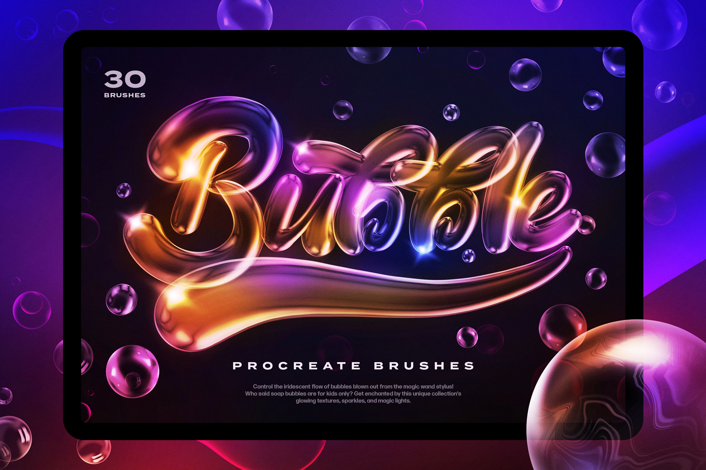 Soap Bubbles Procreate Brushes