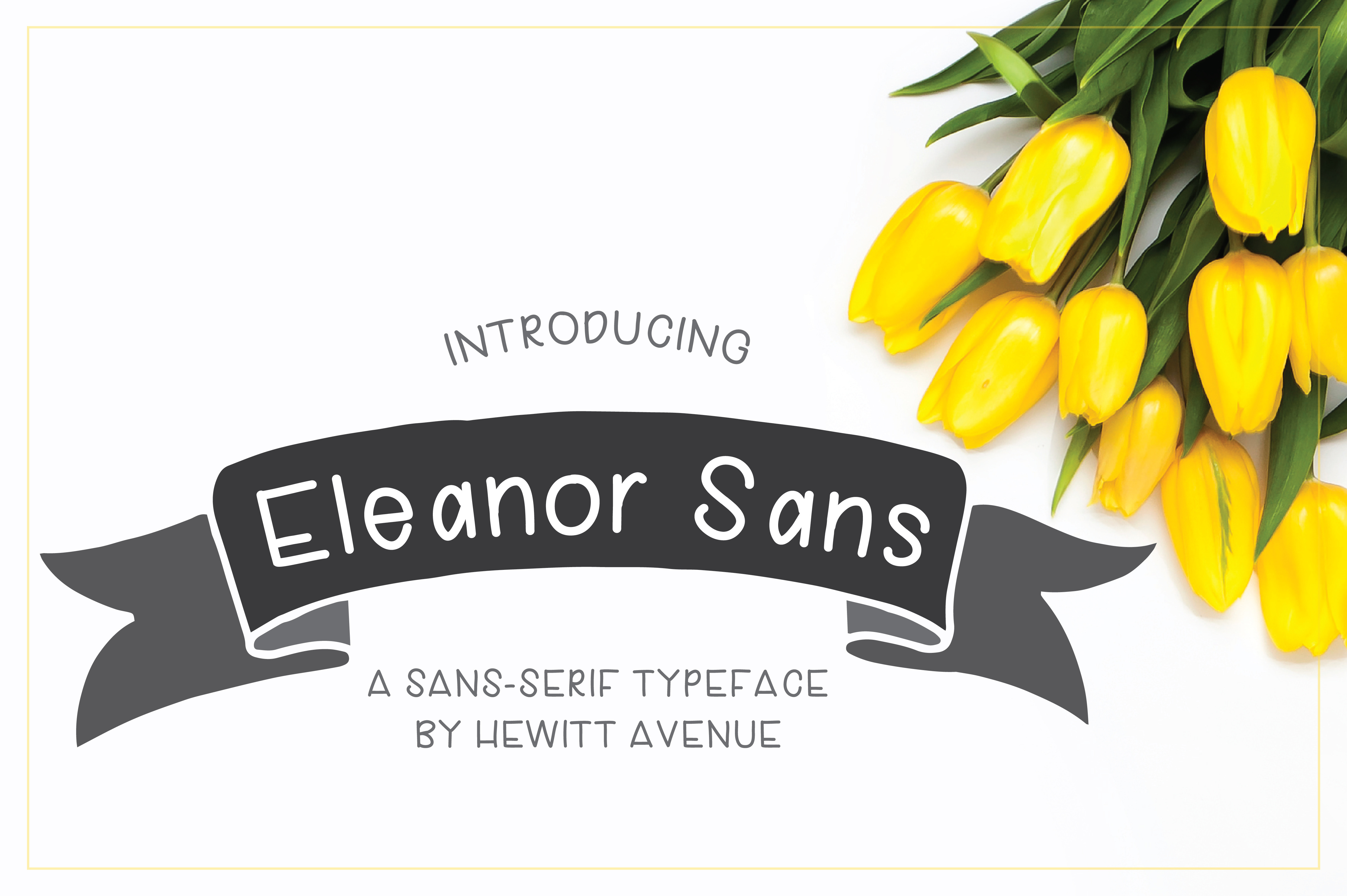 Eleanor Sans Serif Font, a Handwritten Font by Hewitt Avenue