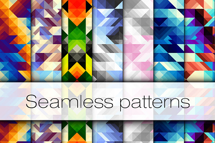 16 Seamless Pixel Patterns | Graphic Patterns ~ Creative Market