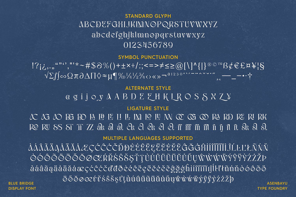 Blue Bridge - Decorative Serif Font