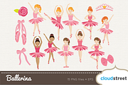 Ballerina Clipart, an Illustration by cloudstreetlab