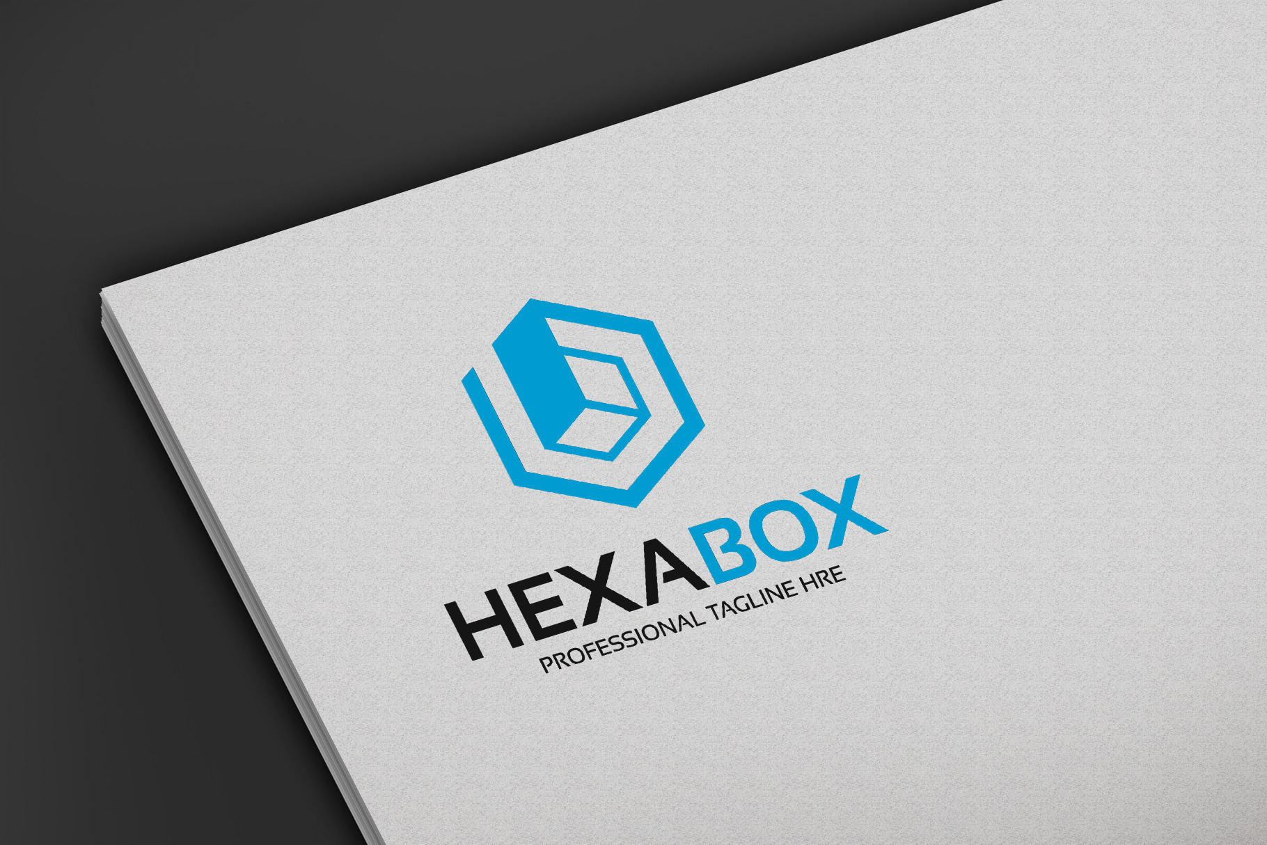 Hexa Box - Letter B Logo