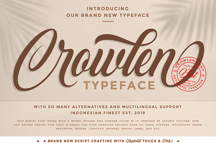 Eiutneck Script, a Script Font by ngene