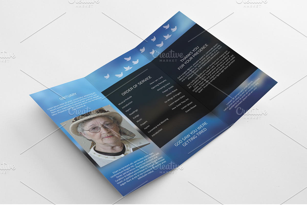Trifold Funeral Template-V314, a Brochure Template by Template Shop