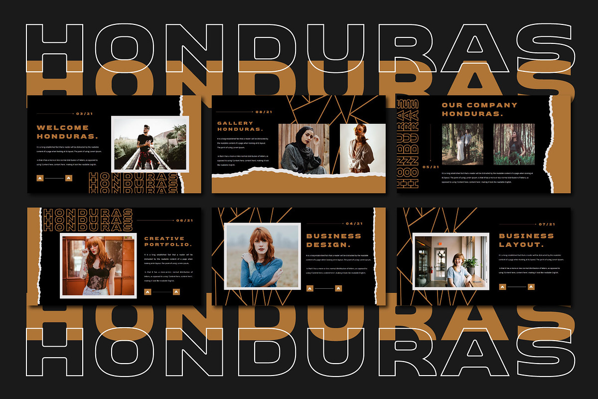 HONDURAS Powerpoint Template, a Presentation Template by Yo Slide