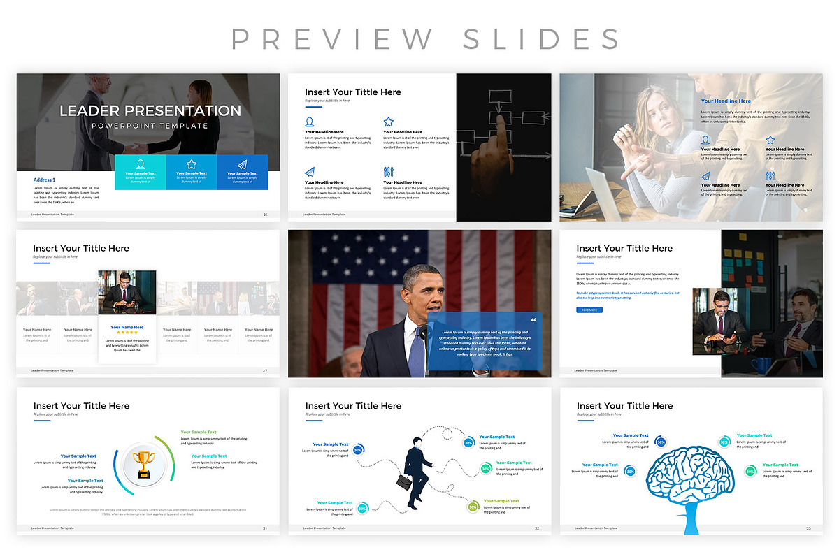 Leader Powerpoint Template, a Presentation Template by Digitcase x ...