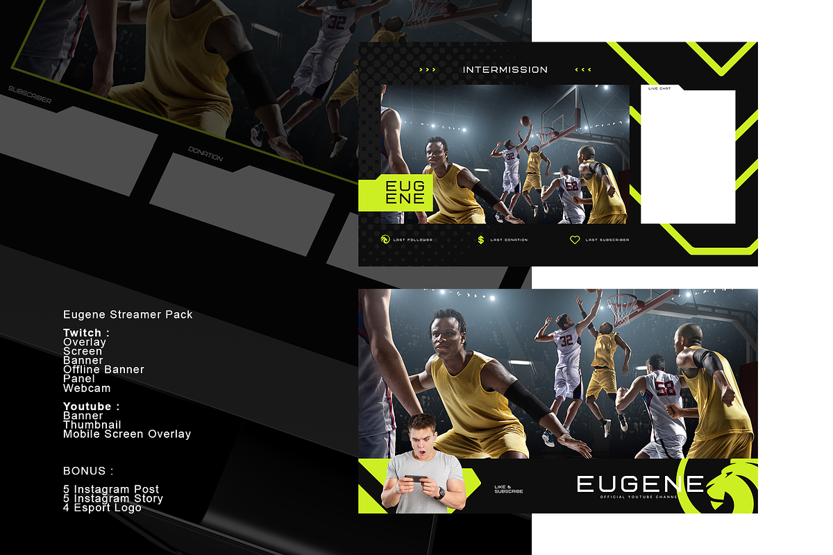 EUGENE Stream Package Canva Template, a Templates & Theme by ...