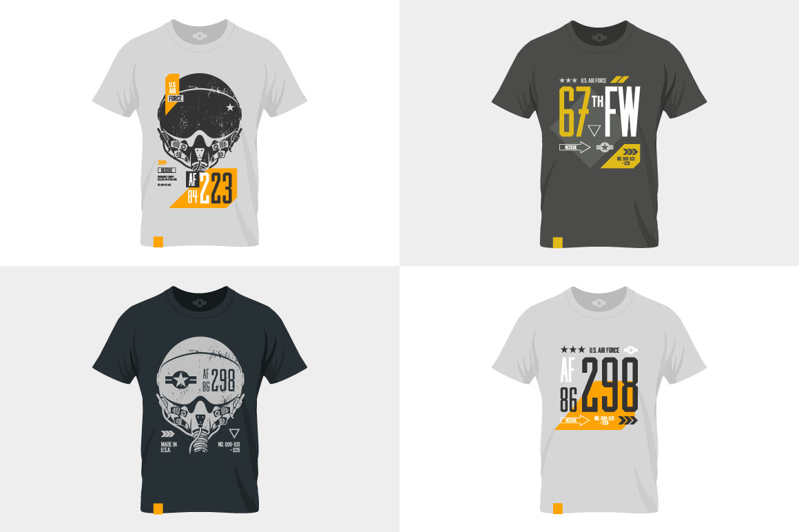 Military tee print vector design, an Illustration by provector